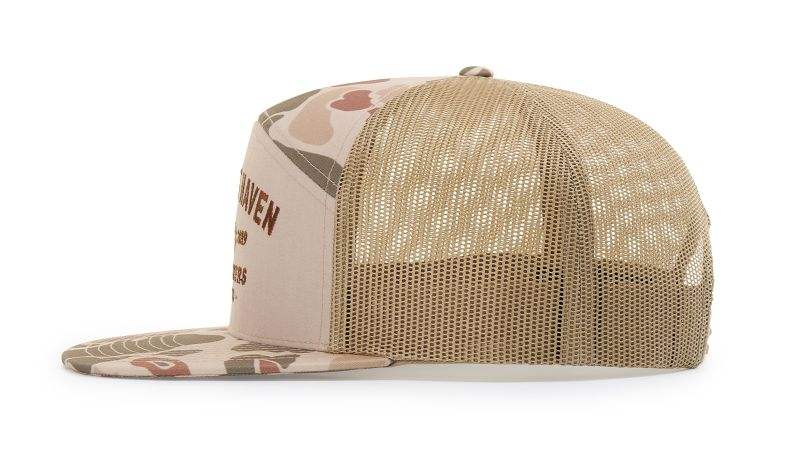 Richardson 168P Camo 7-Panel Snapback Trucker Hat - Seven-Panel Trucker ...