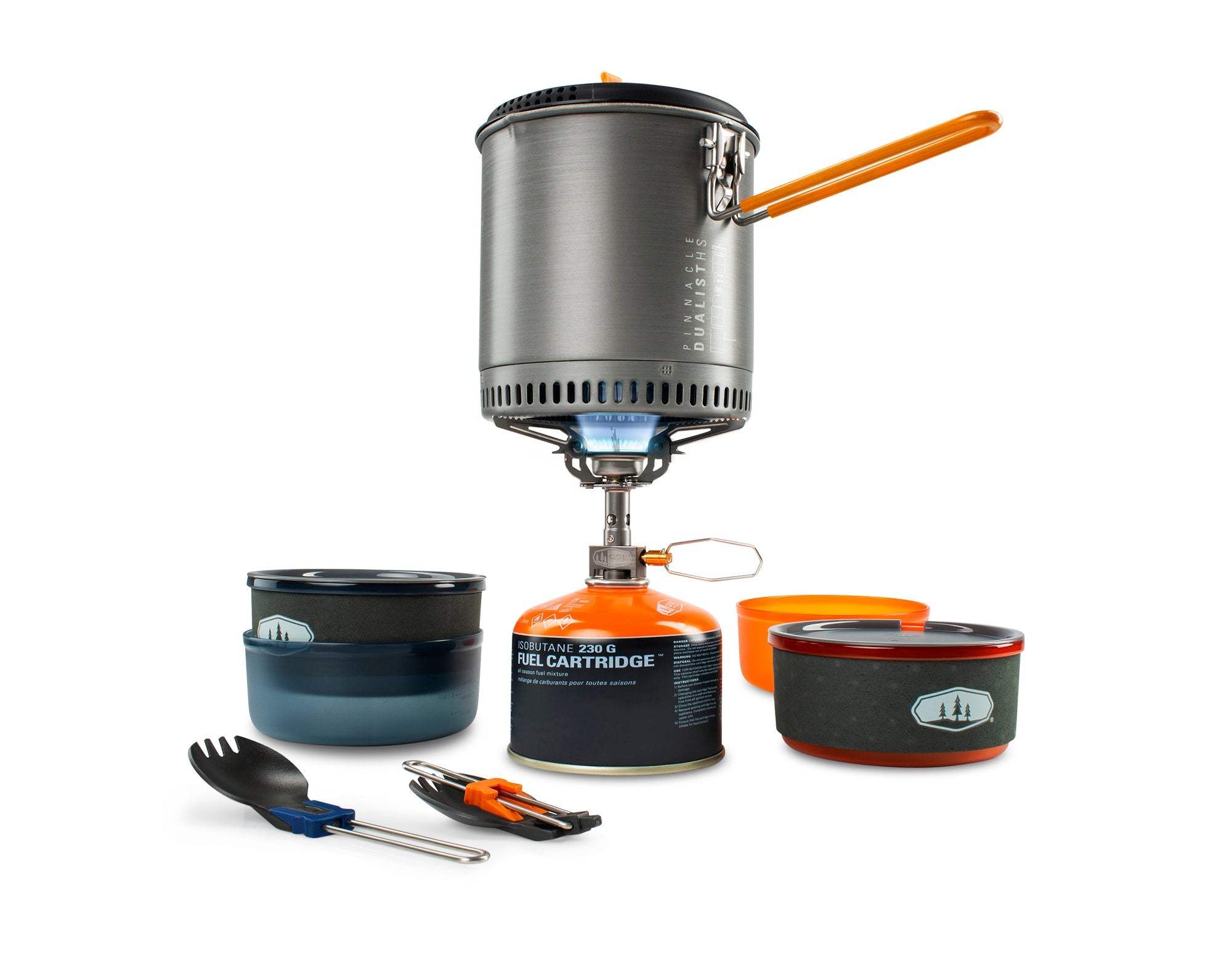 GSI Outdoors Pinaccle Dualist HS Complete Cooking & Eating Set Camping ...