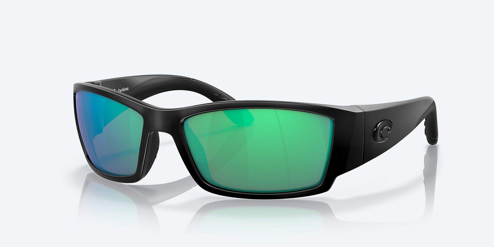 Costa Corbina Blackout Frame Sunglasses – Green Mirror 580G Lenses for ...