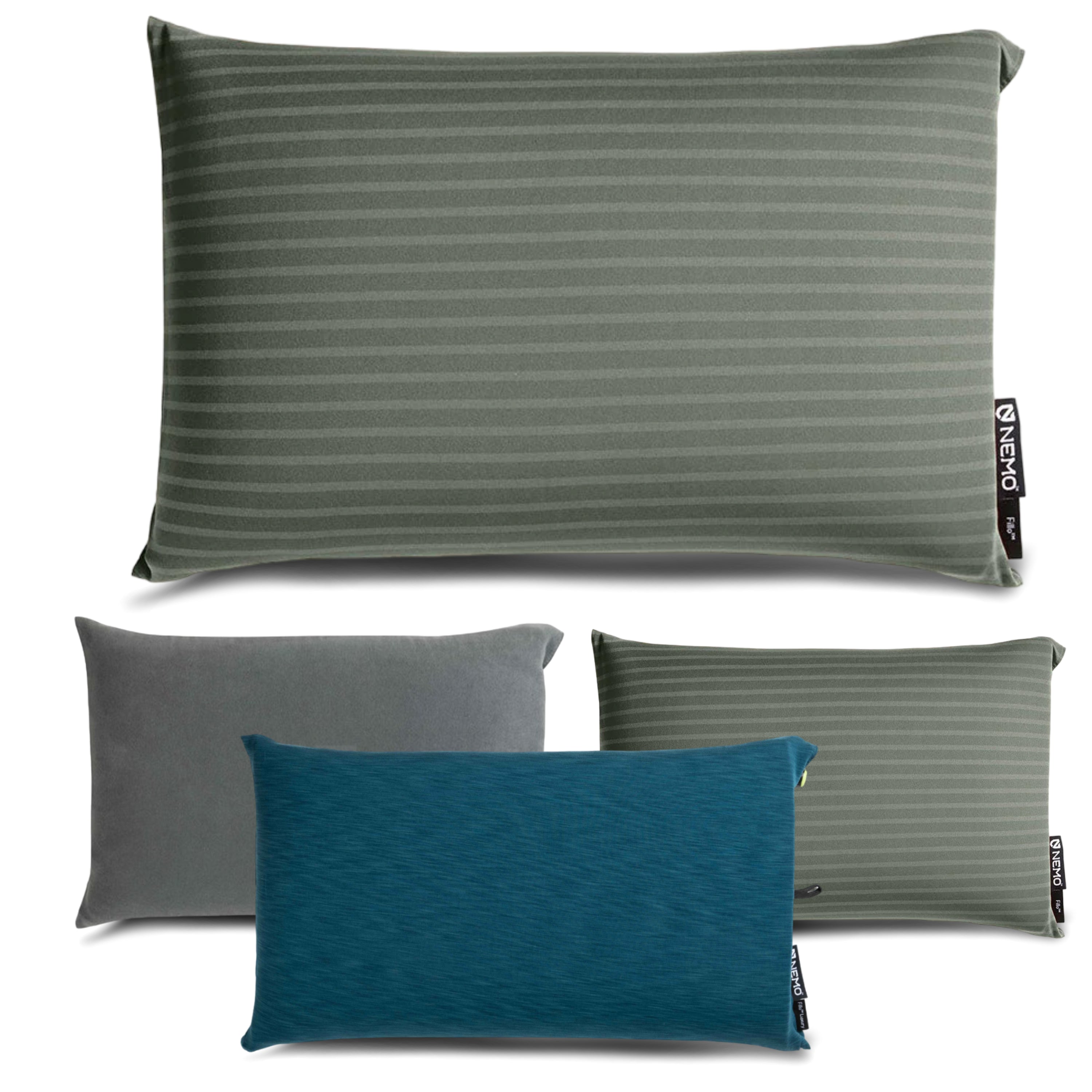 Nemo Fillo Backpacking & Camping Pillow | Soft Inflatable Travel Pillow ...