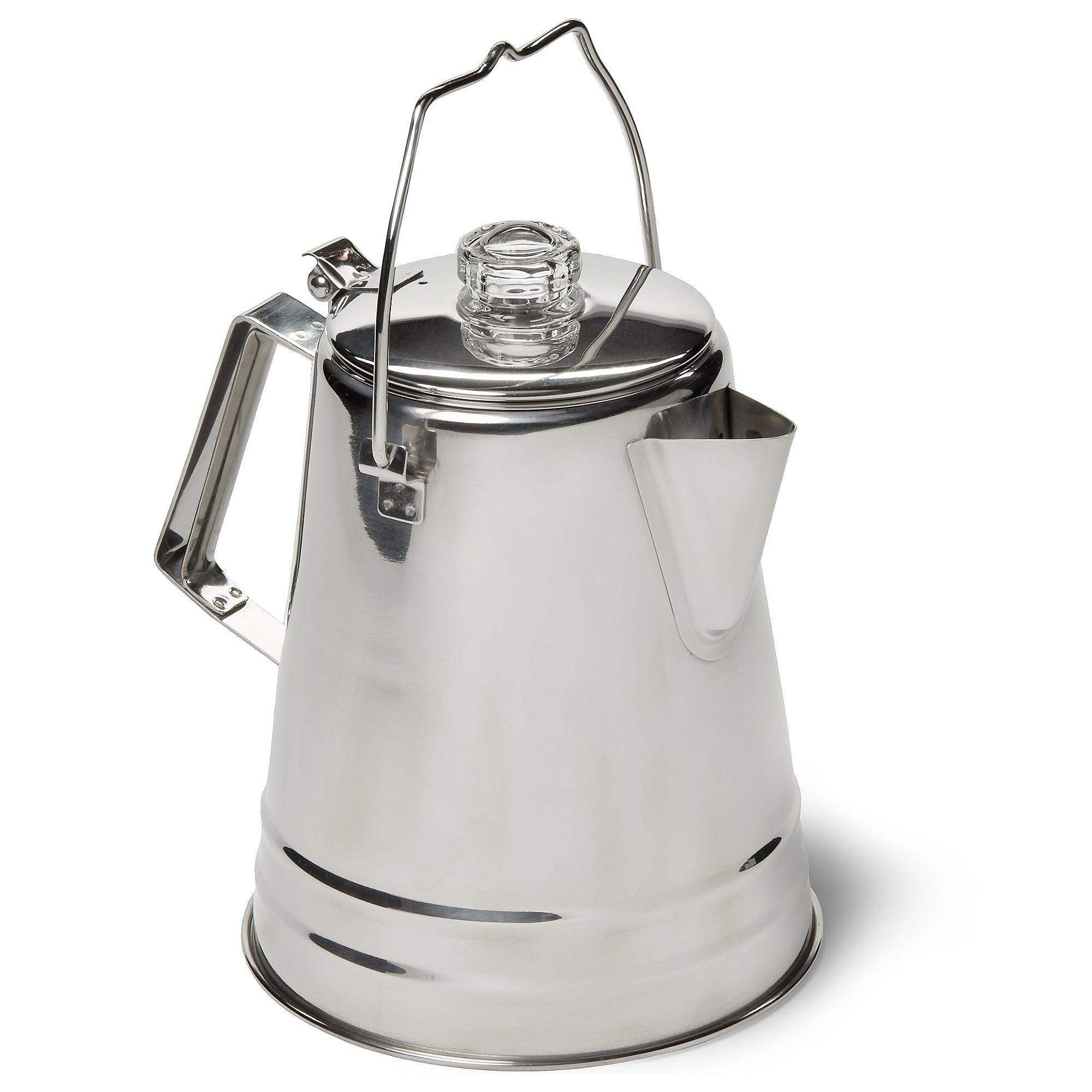 GSI Outdoors Glacier Stainless Coffee Percolator 8 Cups Camping w ...