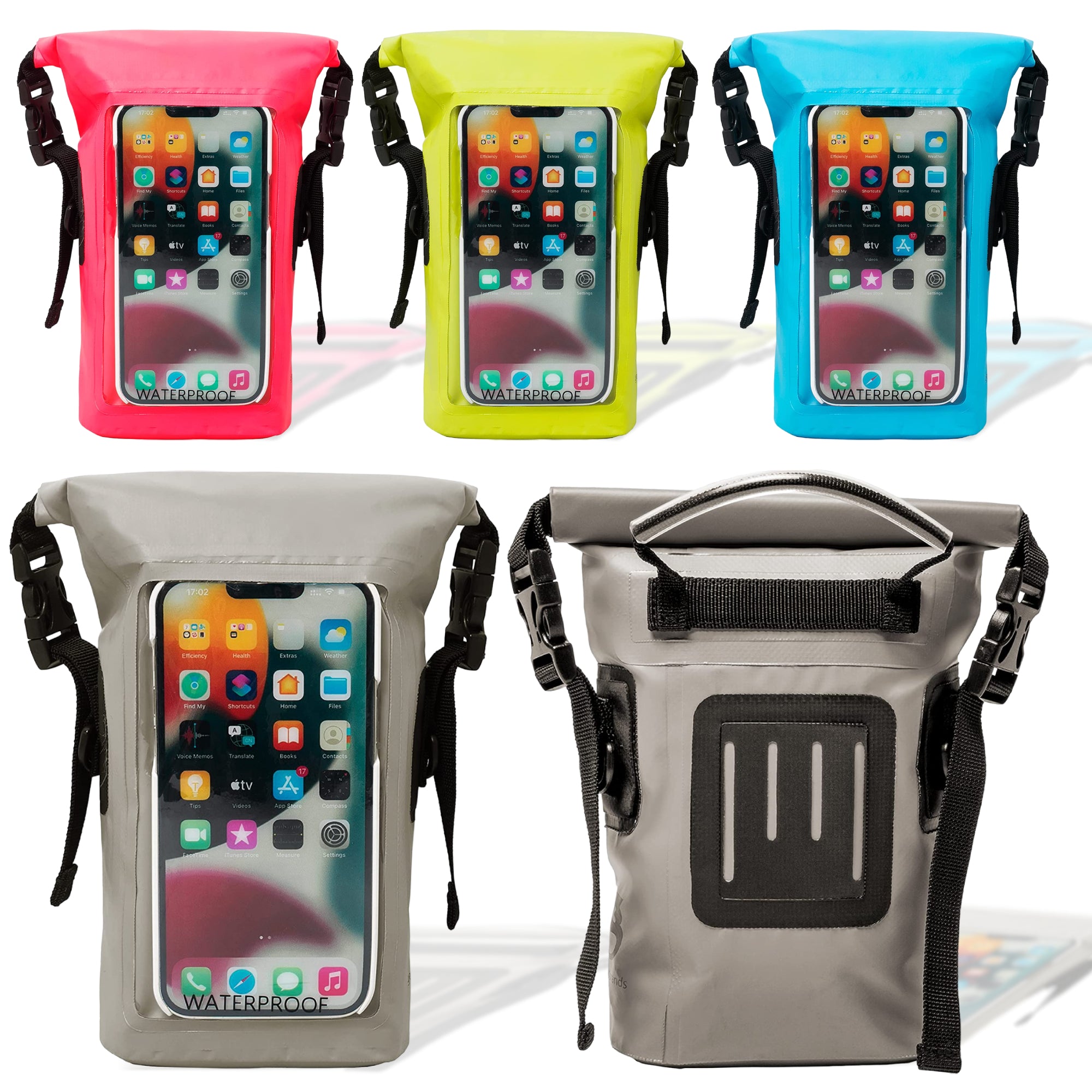 Geckobrands Waterproof 2 Compartment Phone Tote Dry Bag Case | Ridge ...