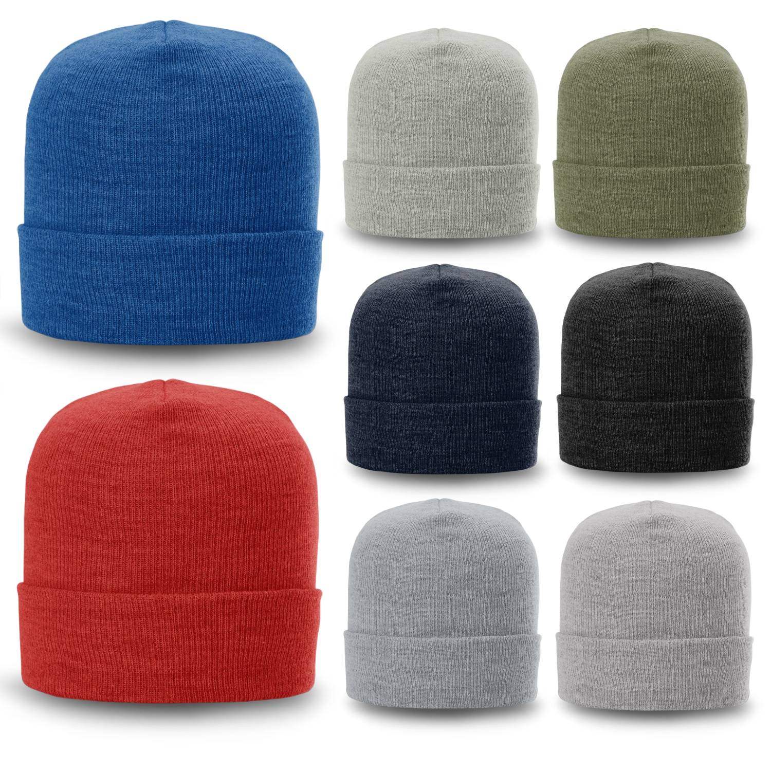 Richardson 137 Heathered Beanie with Cuff | Beanie with Stretchable ...