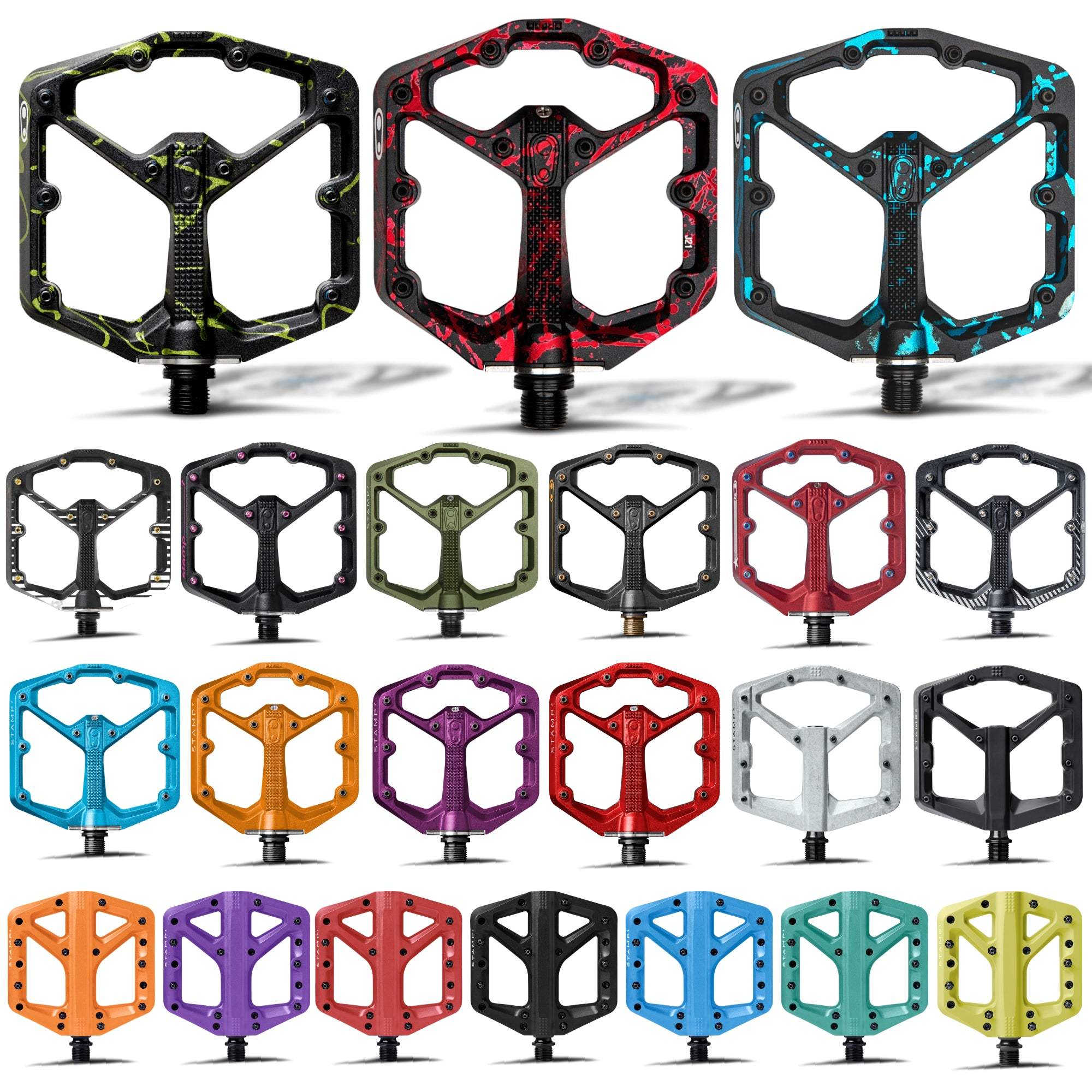 Crankbrothers Stamp Flat BMX/MTB Bike Adjustable Grip Platform Bicycle ...