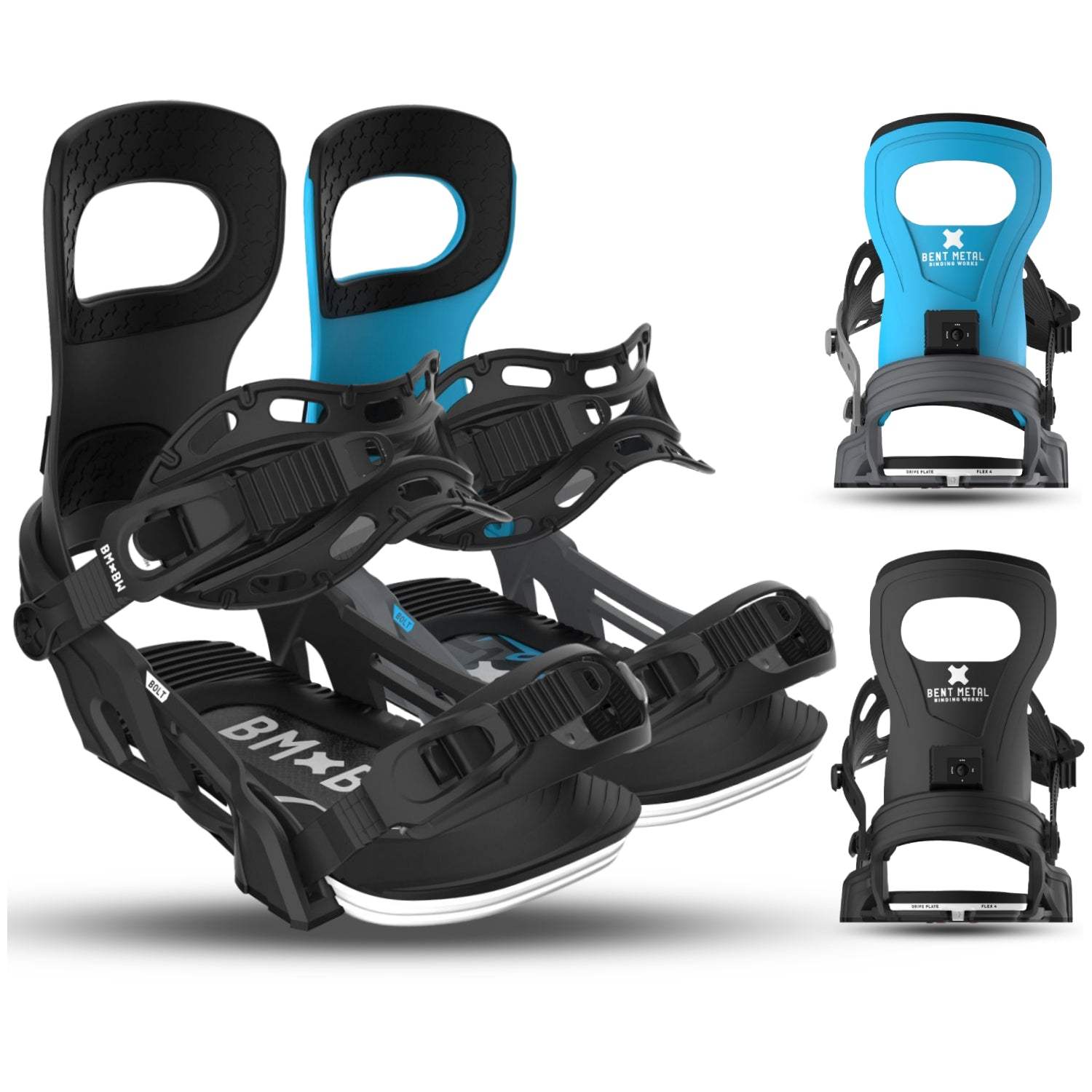 Bent Metal Bolt Snowboard Bindings - Men's 2025 | Features an easy ...